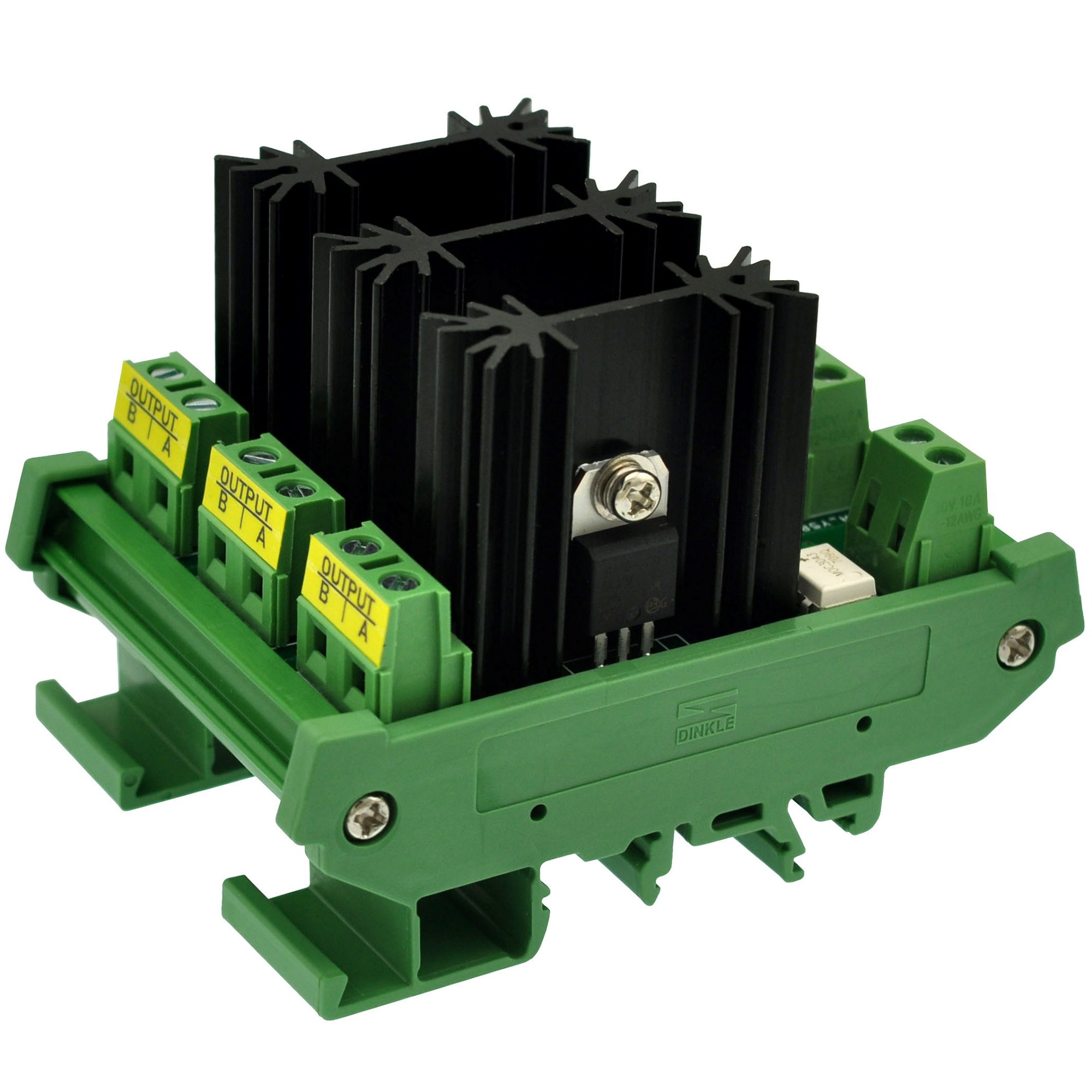 CZH-LABS DIN Rail Mount 3 Channel 8 Amp Solid State Relay SSR Module ...