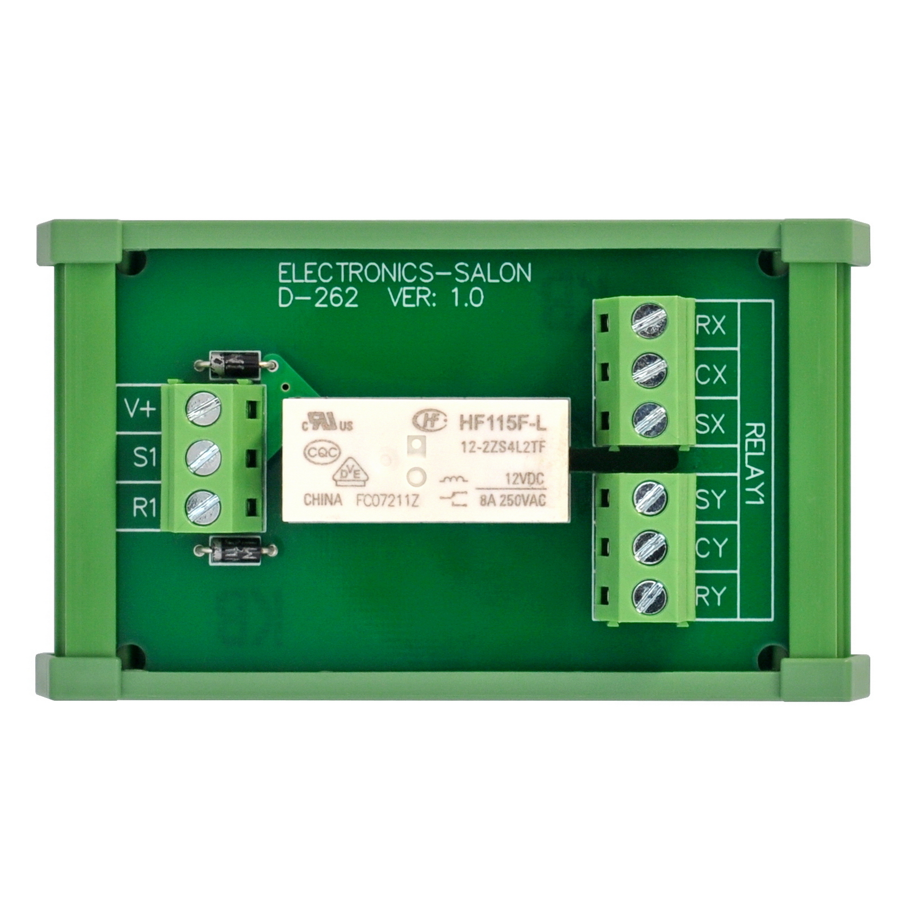 ELECTRONICS-SALON DIN Rail Mount Passive Bistable/Latching DPDT 8A ...