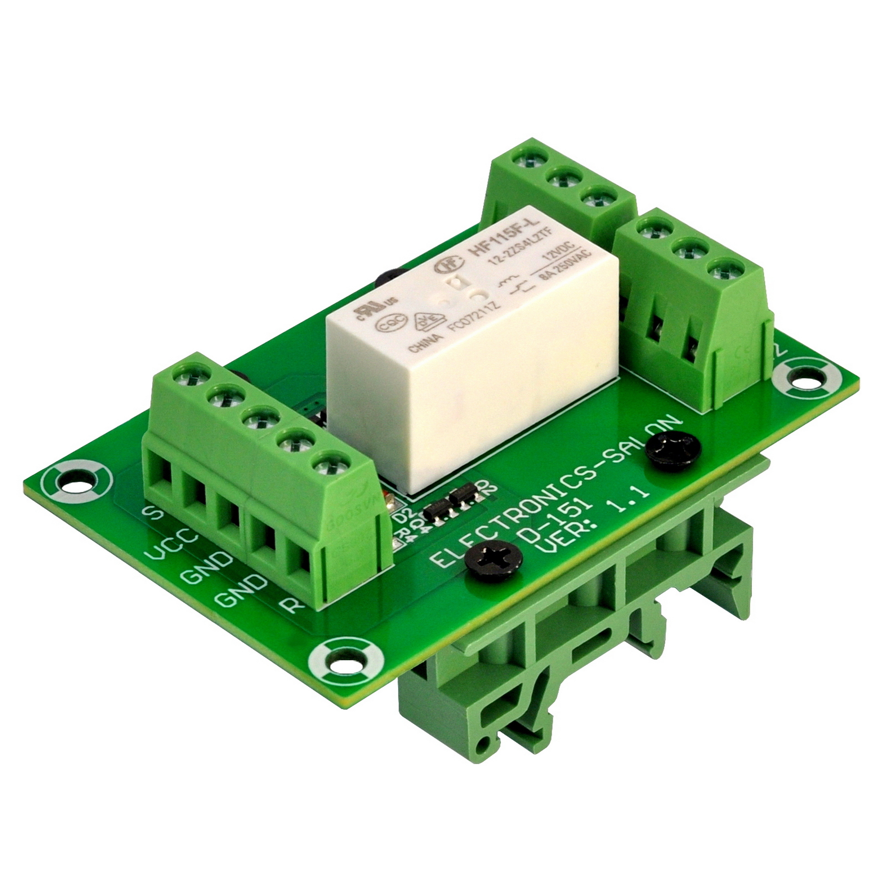 ELECTRONICS-SALON Bistable/Latching DPDT 8 Amp Power Relay Module ...