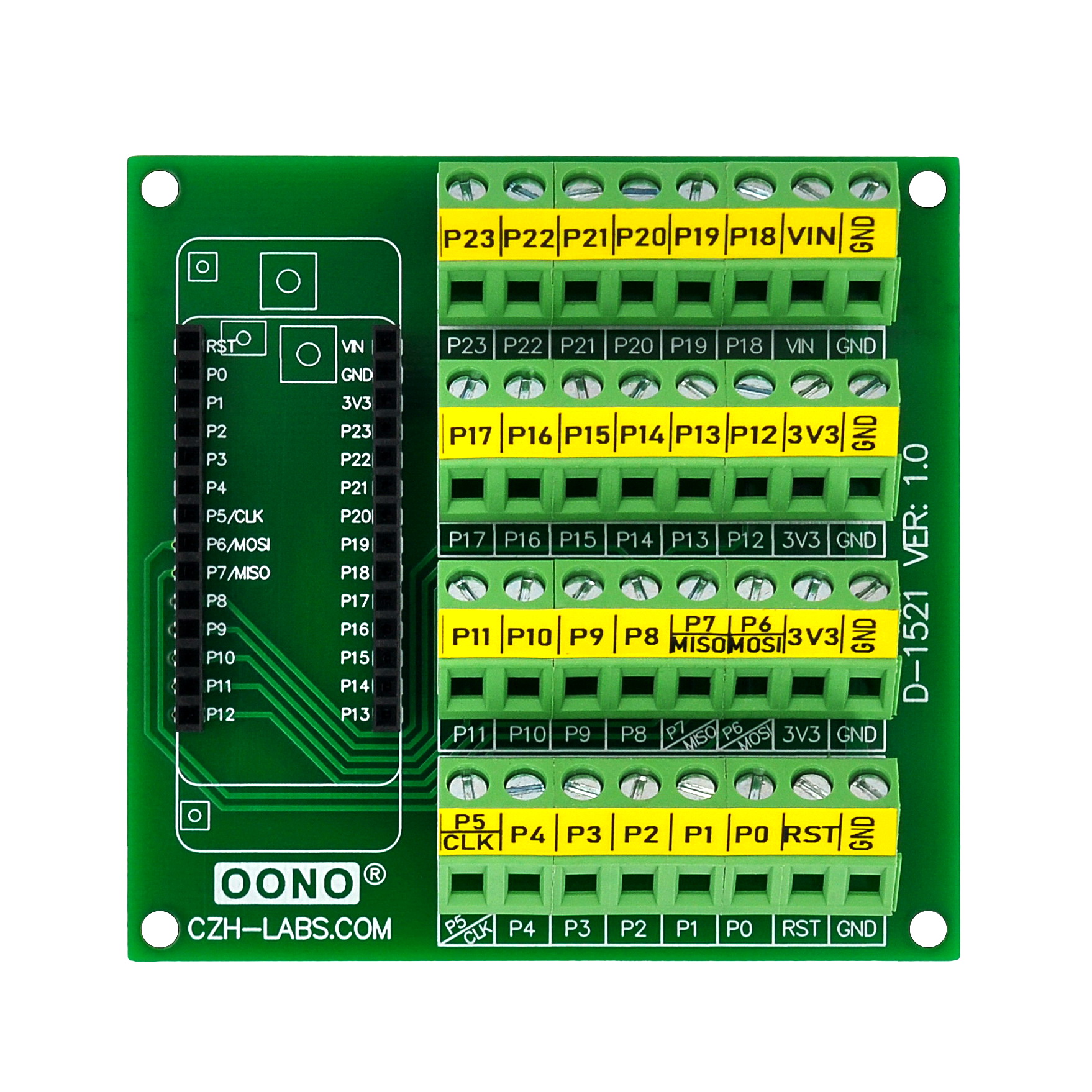 Screw Terminal Block Breakout Module Board For Pycom Wipy20 Wipy30 Lopy Lopy4 Sipy Fipy