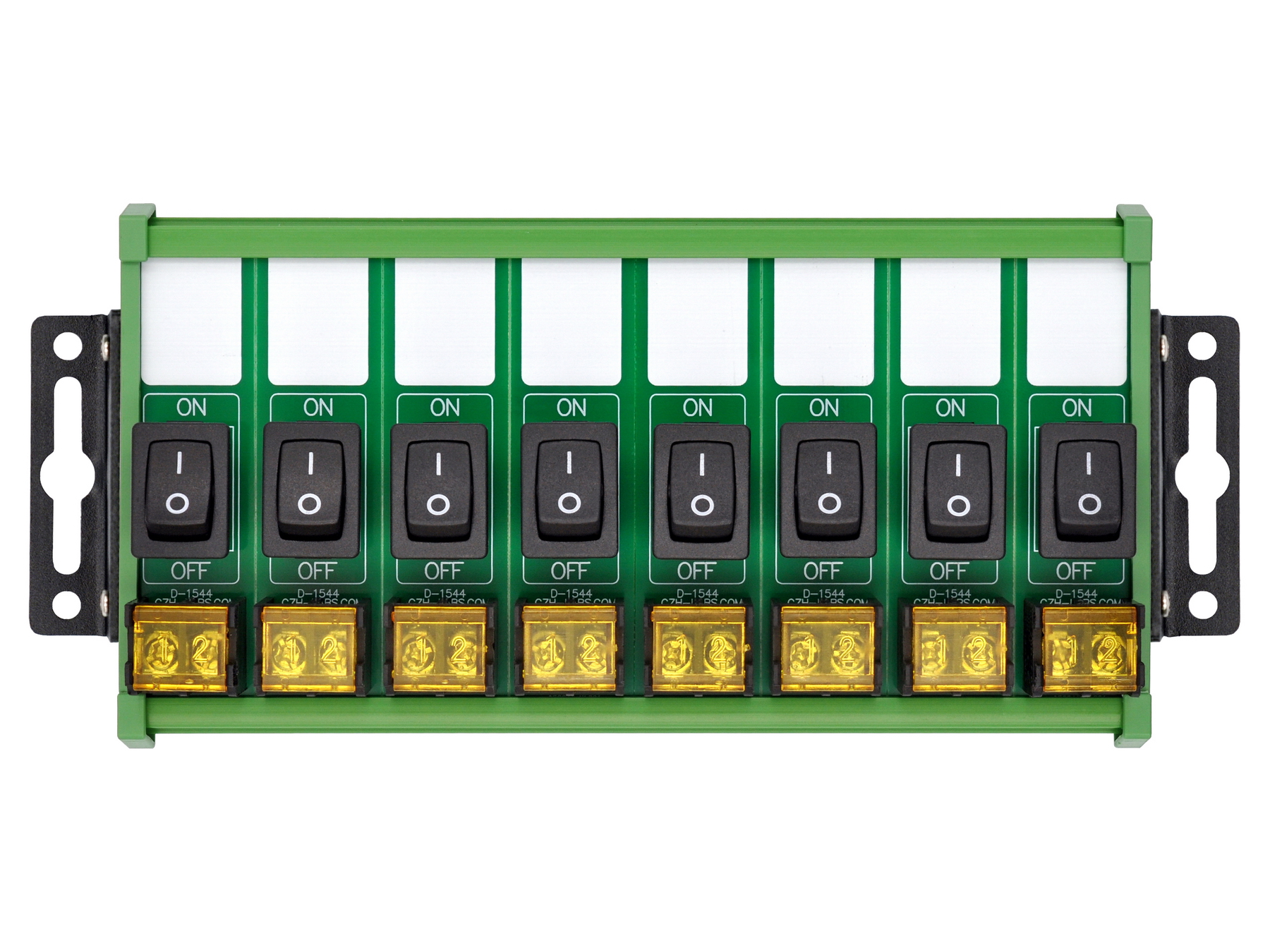 Wall Mount 8 Channel Rocker Switch Module, 10Amp 250VAC / 50VDC