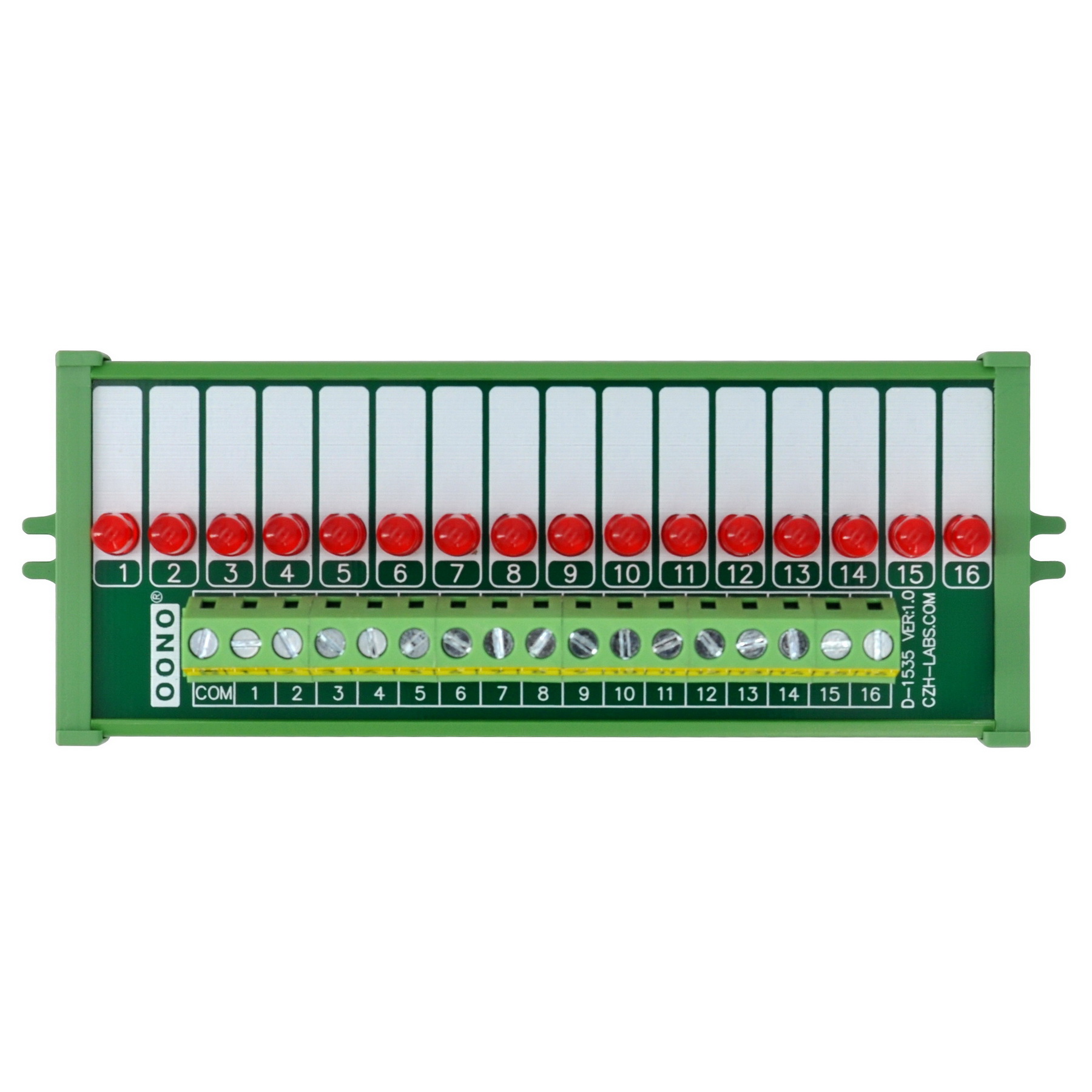 Screw Mount 16 Red LED Indicator Light Module, Support 5-50VDC Common ...